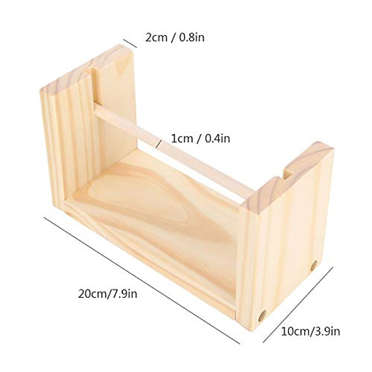 Yaami Yarn Spool, French Hemp Wooden Crochet Thread Rack Twine Holder With Twirling Mechanism String Sewing Spinner Knitting Embroidery Stand Dispenser Weaving Macrame Tool for Home Mall Store 20cm