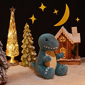 TCBunny Baby Dinosaur Bedtime Stuffed Animal Plush Toy 12", Gifts for Birthday, Valentine, Christmas (T-Rex, Blue), (BPT-0008-BL)