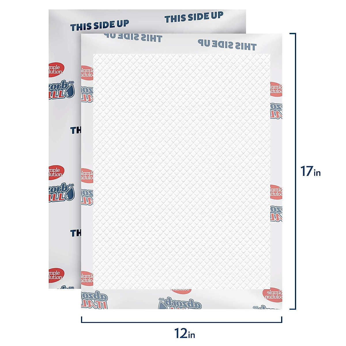 Simple Solution Abzorbitall Pet Mess Absorbent Towels | Multi-Surface Urine & Dog Poop Cleaning Sheets | 12 x 17 | 30 Towels