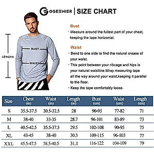 Men's UPF 50+ Sun Protection Hoodie Outdoor Long Sleeve T-Shirt for Running, Fishing, Hiking Azure