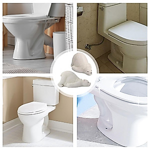 Generic 2 Pcs ToilReplacement Parts, Polar Bear Toilet Floor Bolt Covers Toilet Bolt Caps Decorative, Toilet Bolt Caps Toilet Bolt Covers for Bathroom Kitchen Toilet, QOIC02BKDK5QYNGHO4D6