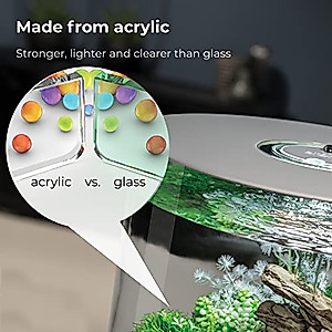 Tube 35 Aquarium with Standard Light - 9.2 Gallon, Black