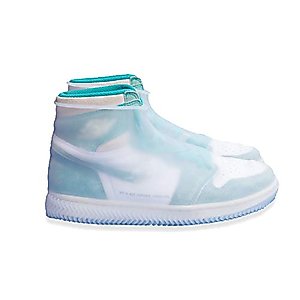 Silicone Shoe Covers, Waterproof Overshoes Reusable Slip Resistant Rain Shoe Cases for Men Women