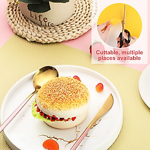 Honeydak 32 Pcs Refrigerator Liners Washable Mats Liner Covers Pads Waterproof Oilproof No BPA Home Kitchen Gadgets 17.7 x 11.6 inches