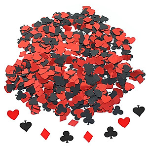 Honbay 60g Casino Party Table Scatter Confetti Viva Las Vegas Party Foil Metallic Confetti Sequins Game Night Birthday Baby Shower Wedding Bridal Shower Carnival Party Sprinkles Confetti Decorations