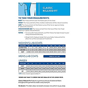 Landau womens Landau Relaxed Fit 5-pocket 4-button Full-length for Women 3153 Medical Lab Coat, White Twill, 16 US