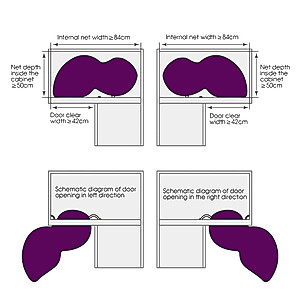 Yu Liao Kitchen Cabinet Blind Corner Organizer,Stainless Steel Saucer Holder,270°Rotating Storage for Cabinet,2 Tiers Swing Tray,Right Handed Open