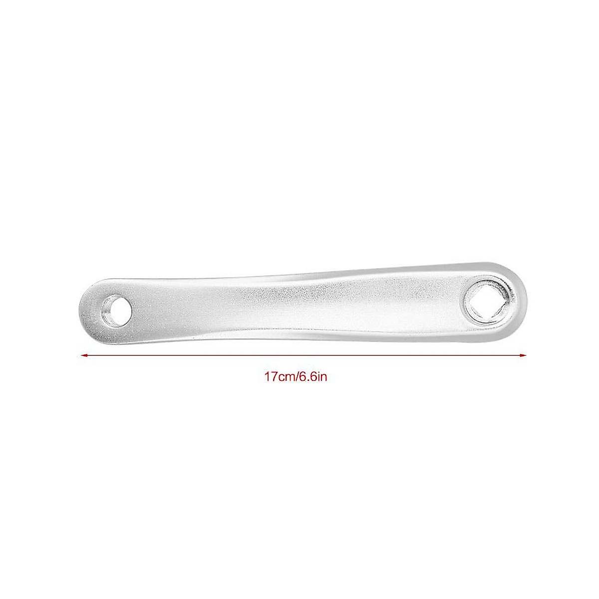 Bnineteenteam 170mm Bike Crank Arm Aluminum Alloy Left Hand Crank Arm Replacement Accessory for Mountain Bike Road Bike(Silver-)
