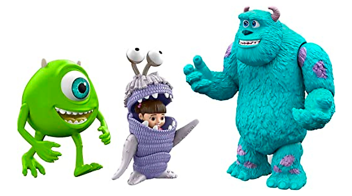 Monsters Inc. Action Figures: Sulley, Mike & Boo 3-Pack