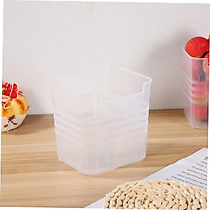 FUNOMOCYA 2pcs Storage Rack Mini Fridge Freezer Organizer Bins Snack Organizer Food Containers Fridge Side Door Storage Containers Clear Storage Containers Plastic Condiment Refrigerator