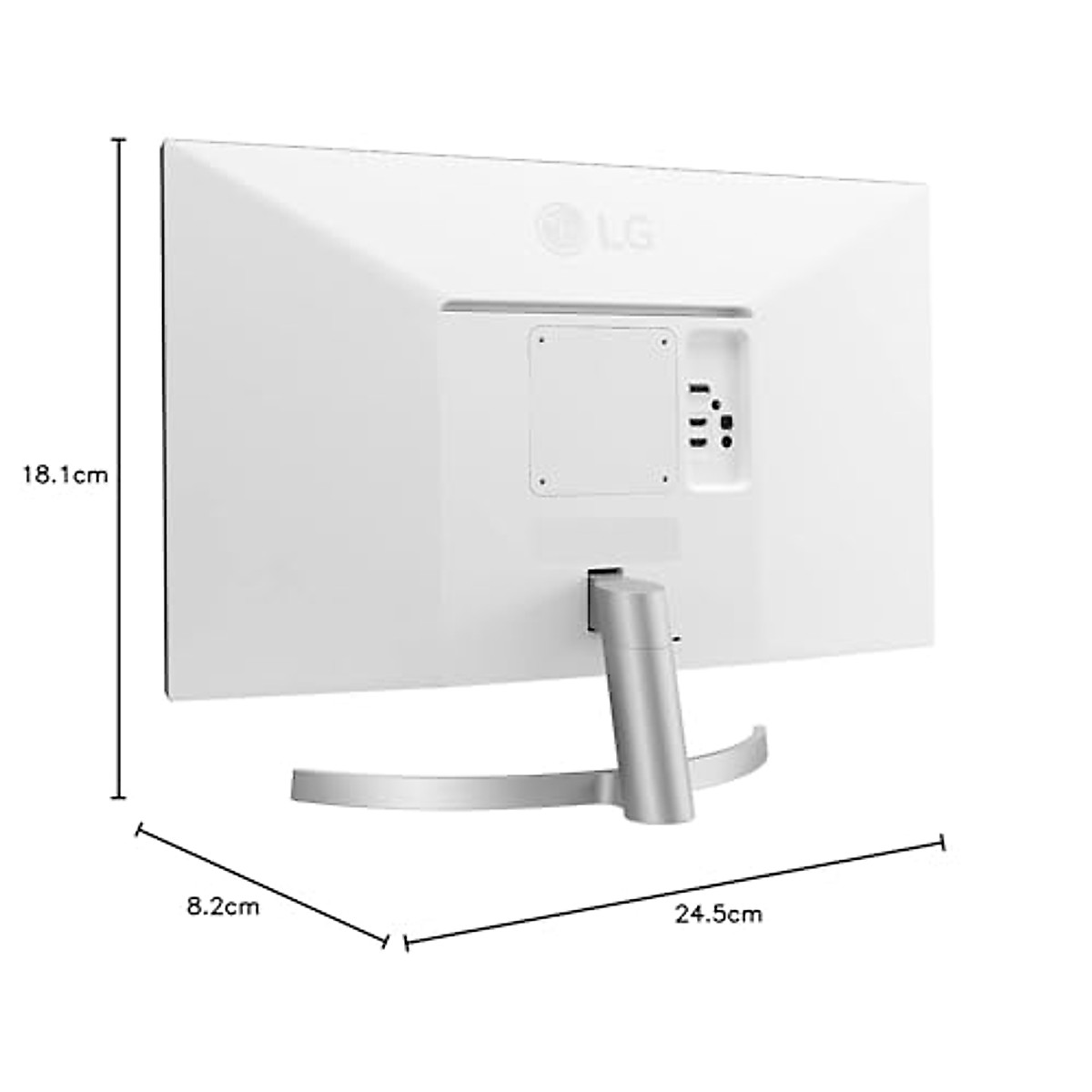 LG 27UL500-W 27-inch 4K UHD (3840 x 2160) UltraFine Computer Monitor, IPS, AMD FreeSync, HDR10, HDMI, DisplayPort, Black Stabilizer, White