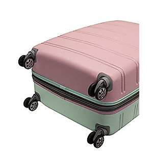 Rockland Melbourne Hardside Expandable Spinner Wheel Luggage, Mint, 2-Piece Set (20/28)