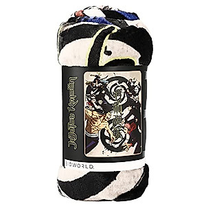 Bioworld Jujutsu Kaisen 48" x 60" Character Throw Blanket