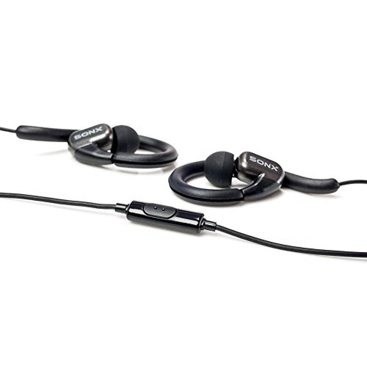 SONXTRONIC XDR-1000 BB Premium Fashion Soft Touch Earhook Earbud Sport Running Headphones with Microphone Bass Boxes Design