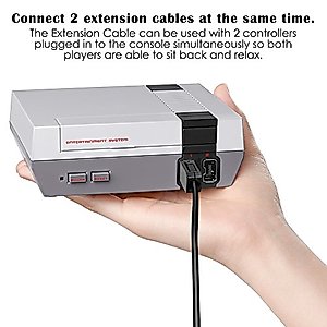 Extension Cables Compatible with Nintendo NES Classic Mini Edition Controller, SENHAI 2 Pack 10ft / 3m Extending Cords for Classic Edition Controller-2017 Wii Remote and Wii Nunchuck Controller