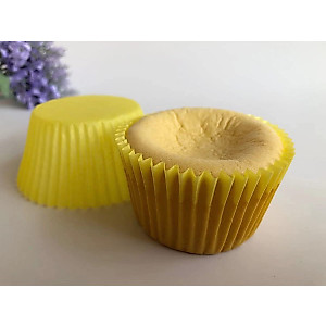 Huaswan Yellow Cupcake Liners Greaseproof Paper Standard Baking Cups for Party and More, 150-Count