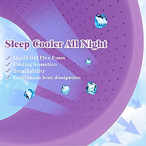 2 Inch Memory Foam Mattress Topper, Cooling Gel Mattress Topper for Twin (39"x75") Size Bed, Soft Mattress Topper,Back Pain Pressure Relief, Ventilated, No Flavor, CertiPUR-US Certified