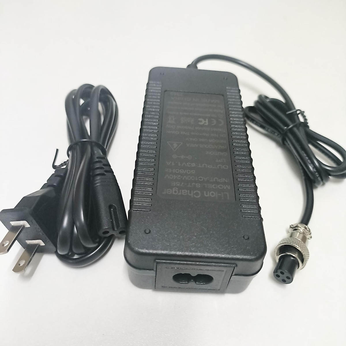 [Verified Fit] 63V 1.1A 4-Prong Ninebot Scooter Charger, for Segway Ninebot S, S-MAX, Mini Pro, Go Kart, Go Kart Pro, One A1, One S2 4-Pin Notched Connector Battery Charger