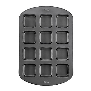 Wilton Brownie Bar Pan, 12-Cavity, Brownie Pan, Steel