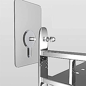 DKKO 20pcs Adhesive Wall Hook Screws Non-Trace Non-Rust No Drilling Stickers Nail Wall Mount Hanging Nails Without Screwdriver for Shower Bathroom Kitchen Storeroom Installation