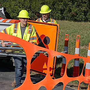 Electriduct Plastic Construction Fencing 250 Feet Orange Netting Barrier Safety Mesh Snow Fence Roll