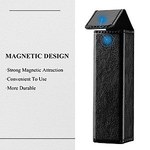 LISAPACK Perfume Atomizer Holder For Travel, Lipstick Holder For Purse, Portable Lipstick Case (Black)