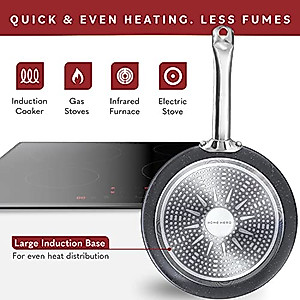 Granite Cookware Sets Nonstick Pots and Pans Set Nonstick - 23pc Kitchen Cookware Sets Induction Cookware Induction Pots and Pans for Cooking Pan Set Granite Cookware Set Non Sticking Pan Set