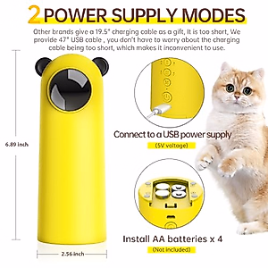 Laser Pointer & Interactive Puzzle Toy for Indoor Cats - Automatic, Cat Stuff, Kitty Toys