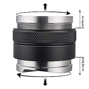 MATOW 58mm Coffee Distributor & Tamper, Dual Head Coffee Leveler Fits for Portafilter, Increased Adjustable Depth- Professional Espresso Hand Tampers