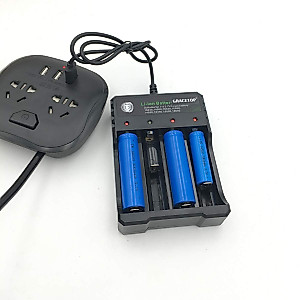 18650 Smart Battery Charger 4 Bay Fast Charge, for 3.7V Li-ion TR IMR 10440 14500 16650 14650 18350 18500 16340(RCR123) Batteries, Universal Smart Rechargeable Battery Charger