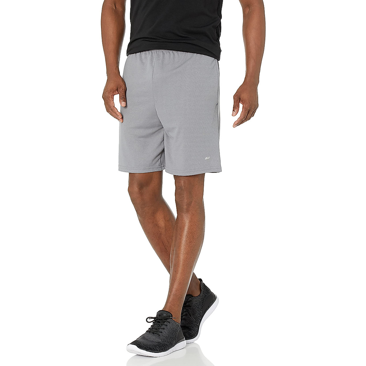 Amazon Essentials Men's Performance Tech Loose-Fit Shorts (Available in Big & Tall), Pack of 2, Grey/Navy, X-Large