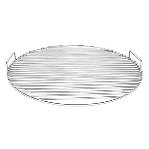 DIYTuning Grill Grate for 19.5” Fire Pit Outdoor Cooking Fireplaces Picnics Backpacking BBQ with Handle