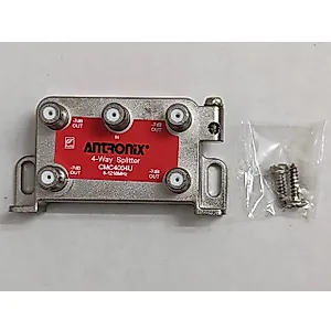 Antronix CMC4004U 4-Way Vertical Splitter, 1.218 GHz High Performance for Coax Cable TV & Internet Optimized MoCA 2.0 Performance (1)