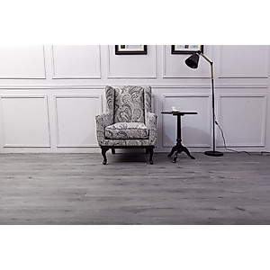 EP Decking 6.0mm SPC Click Lock Vinyl Planks, 48" x 7" [25 Count (472.75 Sqft.), W103 - Owl Gray]