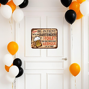 WERNNSAl Beer Party Decorations - 9PCS Beer Party Zone Signs Posters Theme Birthday Party Supplies Beer Bar Wall Art Decor for Home Garden Yard Decorations