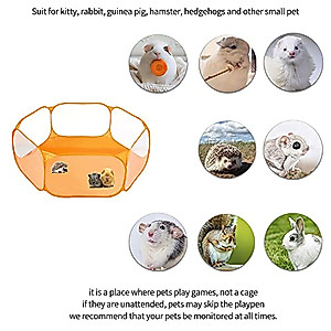 2 Packs of Square Plush Guinea Pig Bed and 1 Small Animals Playpen, Cozy Hamsters Sugar Glider Hedgehog Sleep Bed, Rabbit Cage Accessories Mat