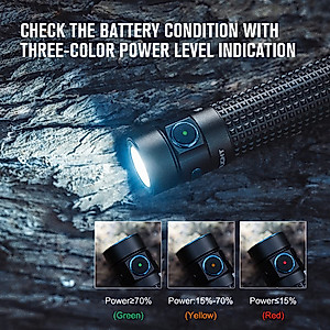OLIGHT S2R II 1150 Lumens EDC Flashlight USB Magnetic Rechargeable Torch Light Equipped with Variable-Output Side Switch and Dual Direction Pocket Clip