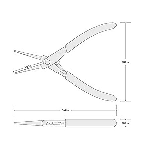 TEKTON Mini Needle Nose Pliers (Serrated Jaw) | PMN01001