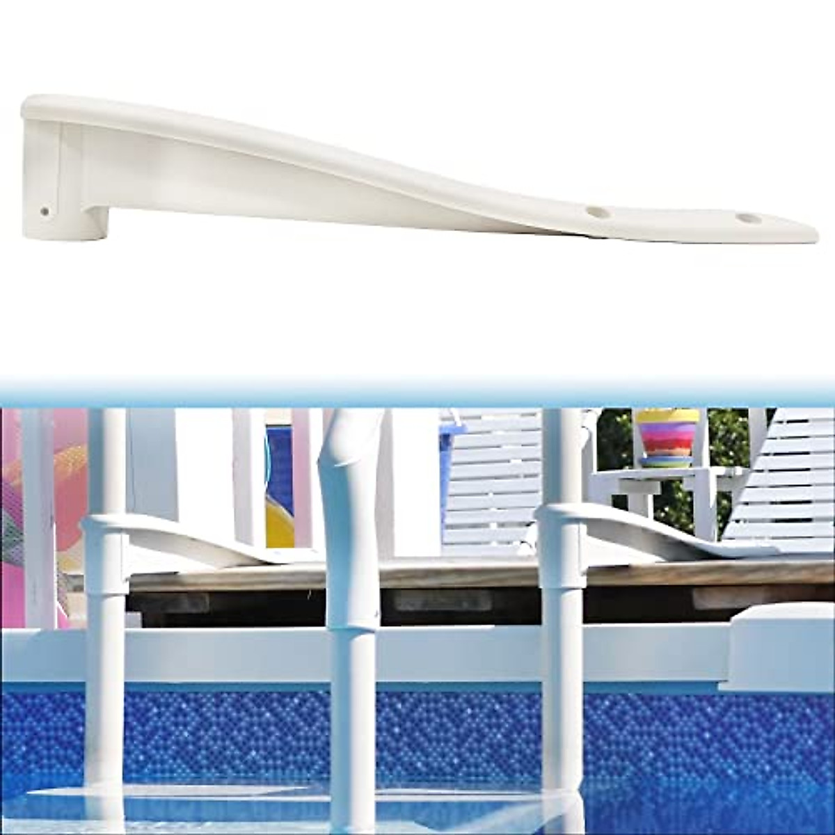 Pool Ladder Bracket,Deck Support 2 Pack Compatible with Swimming Pool BiltMor above Ground Step and Ladder System 160-0001PG…