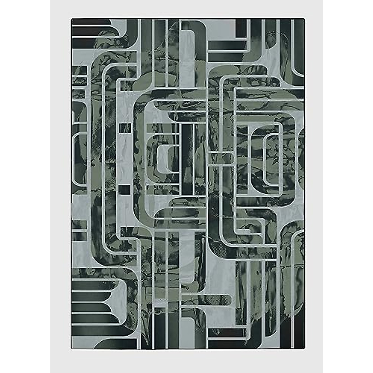 New Vintage Rug Lilac Ash Washable 5x7