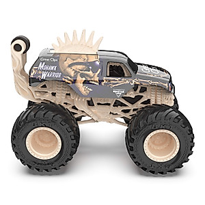 Monster Jam, Official Mohawk Warrior Monster Truck, Die-Cast Vehicle, Bone Yard Trucks Series, 1:64 Scale