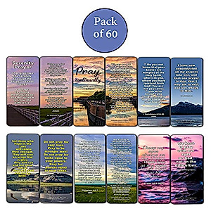 The Serenity Prayer Bookmarks (60 Pack) - Serenity Prayers That are Simple and Easy to Memorize