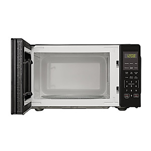 0.9 Cu ft Countertop Microwave Oven, 900 Watts, New (Color : Black Stainless Steel)