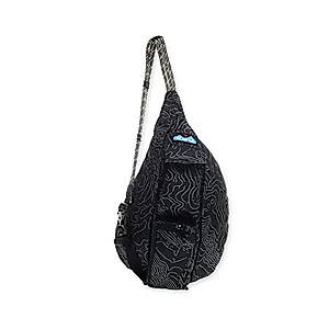 KAVU Mini Rope Sling Bag - Black Topo