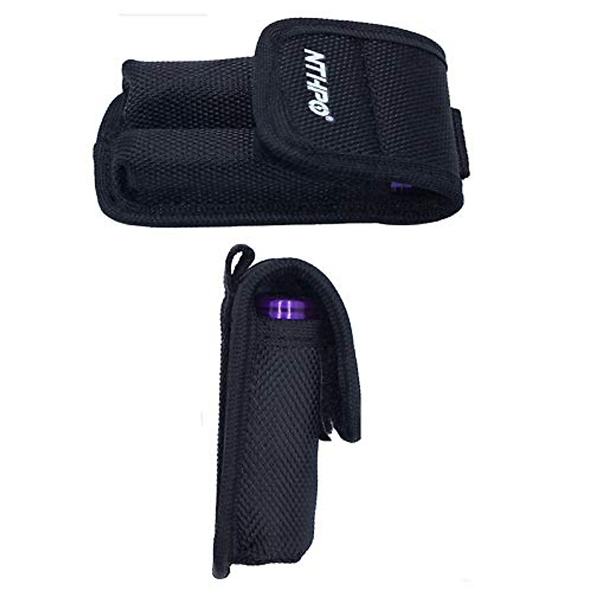 4 Pcs of Nylon Case Pouch Holder Bag Storage for 2X18650 or 2X20700 or 2X21700 or 2XCR123A Battery W/Belt Holster (Batteries are not Included) for Samsung INR21700 30T 40T,Sanyo NCR20700B 18650