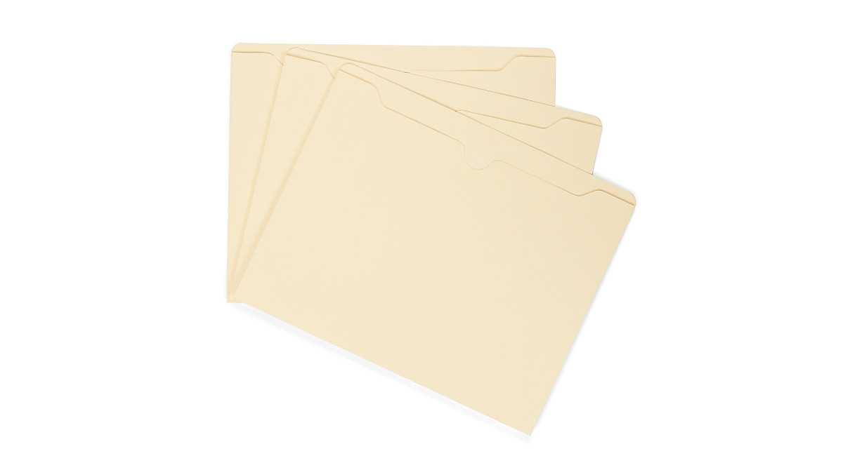 Blue Summit Supplies 2-Inch Manila File Jackets for Bulk Filing