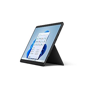 Microsoft Surface Pro 8 Tablet, Intel Evo i7-1185G7, 16GB RAM, 256GB SSD, Intel UHD Graphics, 13" Touchscreen Display, Windows 10 Pro Laptop Computer, Graphite, EC8-00013 (Renewed)