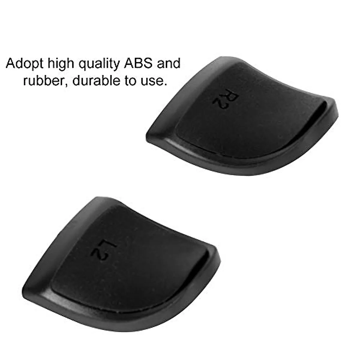 SALUTUY L2 R2 Controller Extenders, Extended Grips Controller Long Service Life ABS and Rubber for Controller for(Black)
