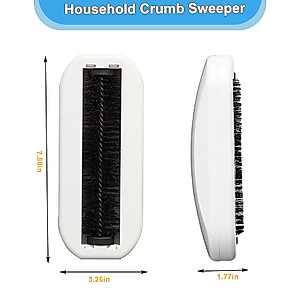SanKitc 2 Pcs Crumb Sweepers, Reusable Handheld Table Crumbers for Servers, Crumber Tool for Table, Mat, Bed Sheets, Sofas Cleaning