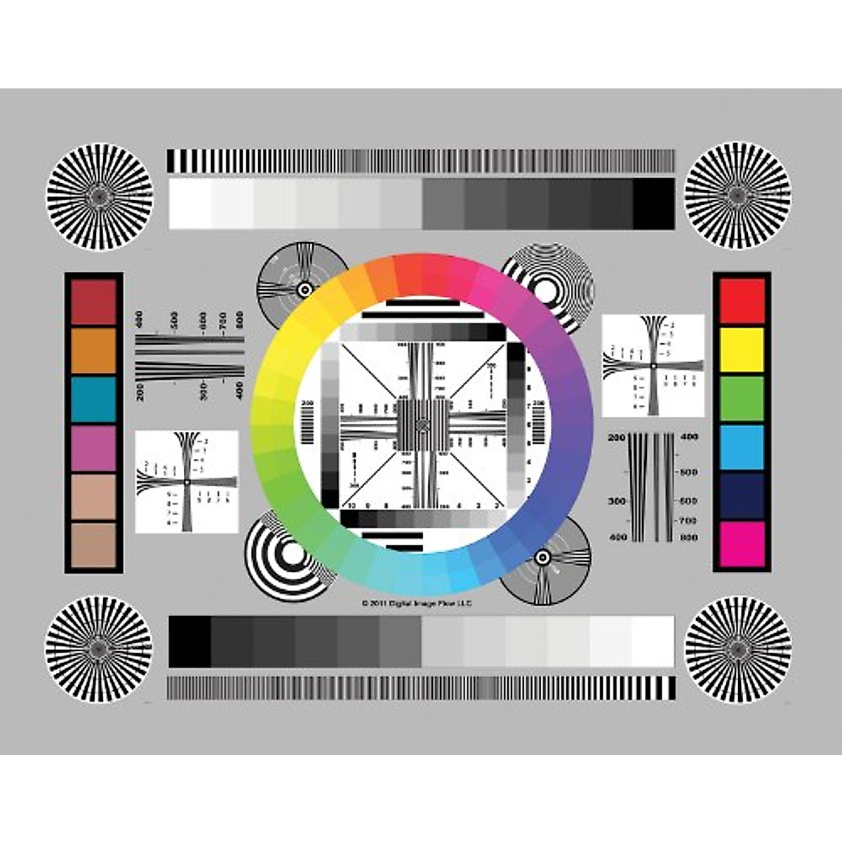 DGK Color Tools High Resolution 8.5x11" Chrome SD Professional Lens Test Chart, 3-Pack